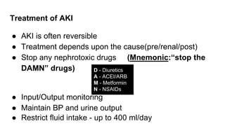 Acute Renal Failure - Medicine - RDT | PPT