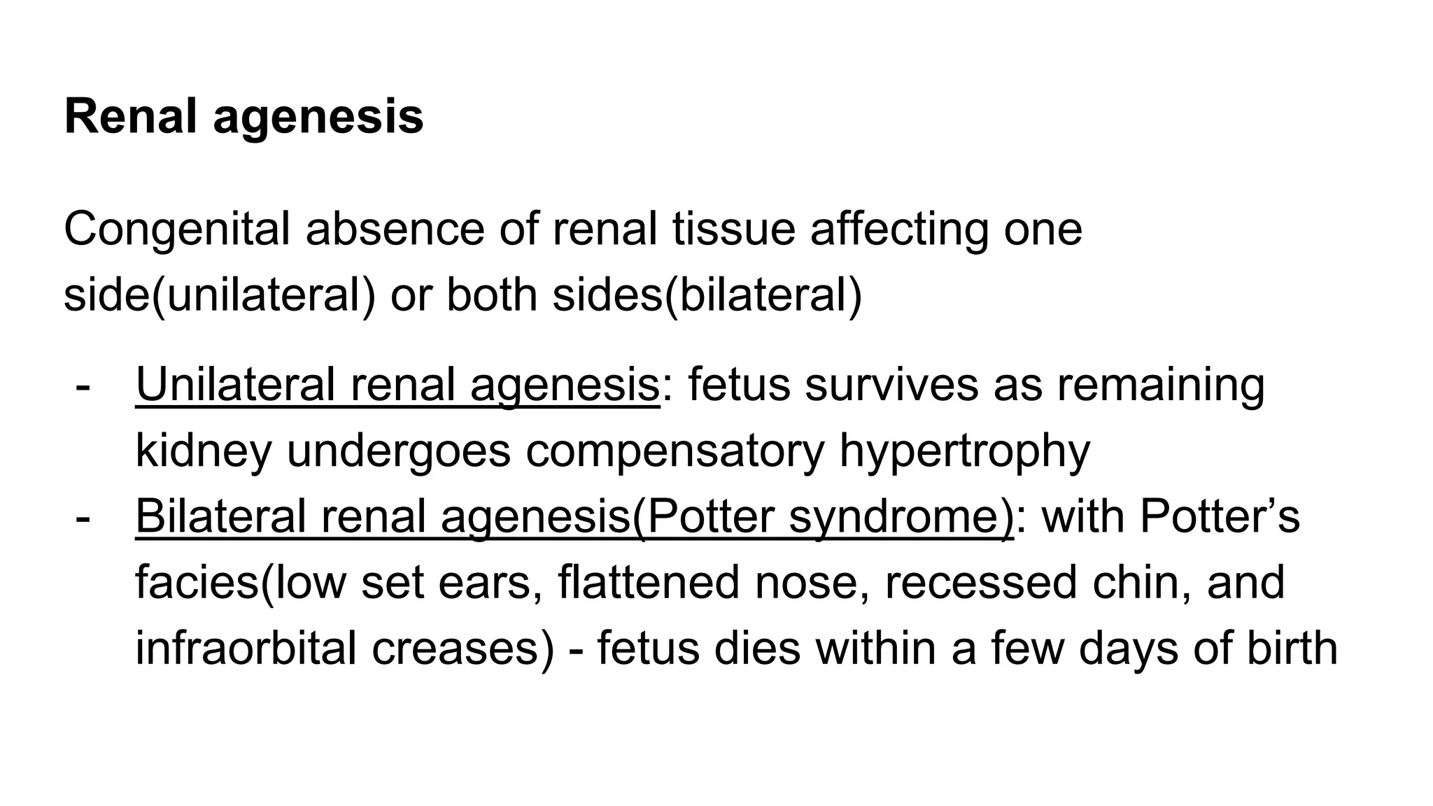 Congenital and inherited renal diseases - Medicine - RDT | PPTX