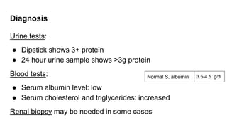 Nephrotic syndrome - Medicine - RDT | PPTX