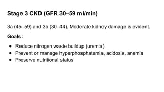 Renal nutrition in Pre-dialysis stages - Pathology - BSc. RDT | PPTX
