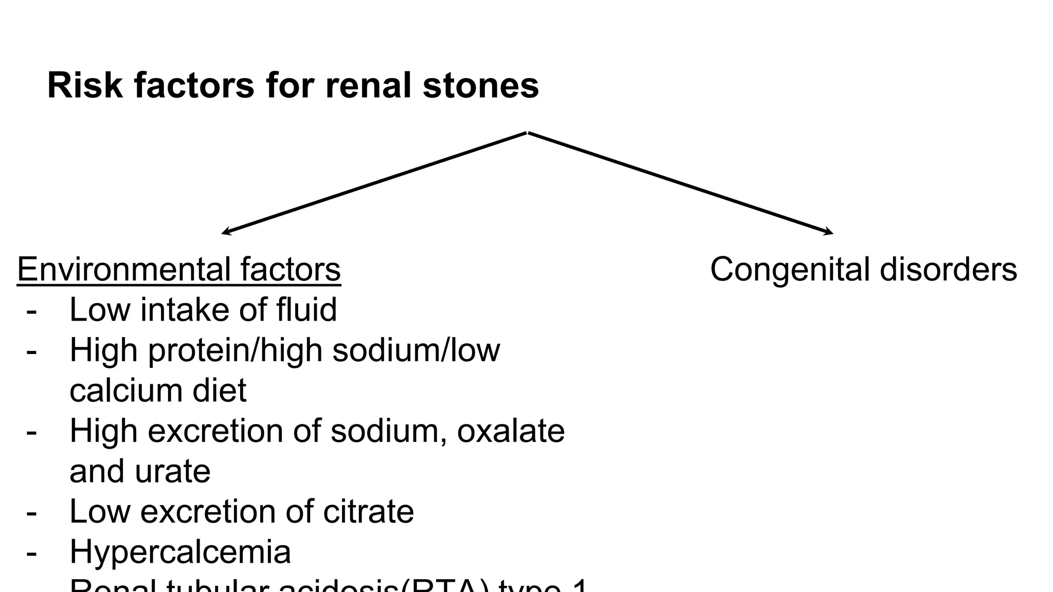 Renal stone diseases - General Medicine - RDT | PPTX
