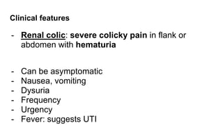 Renal stone diseases - General Medicine - RDT | PPT