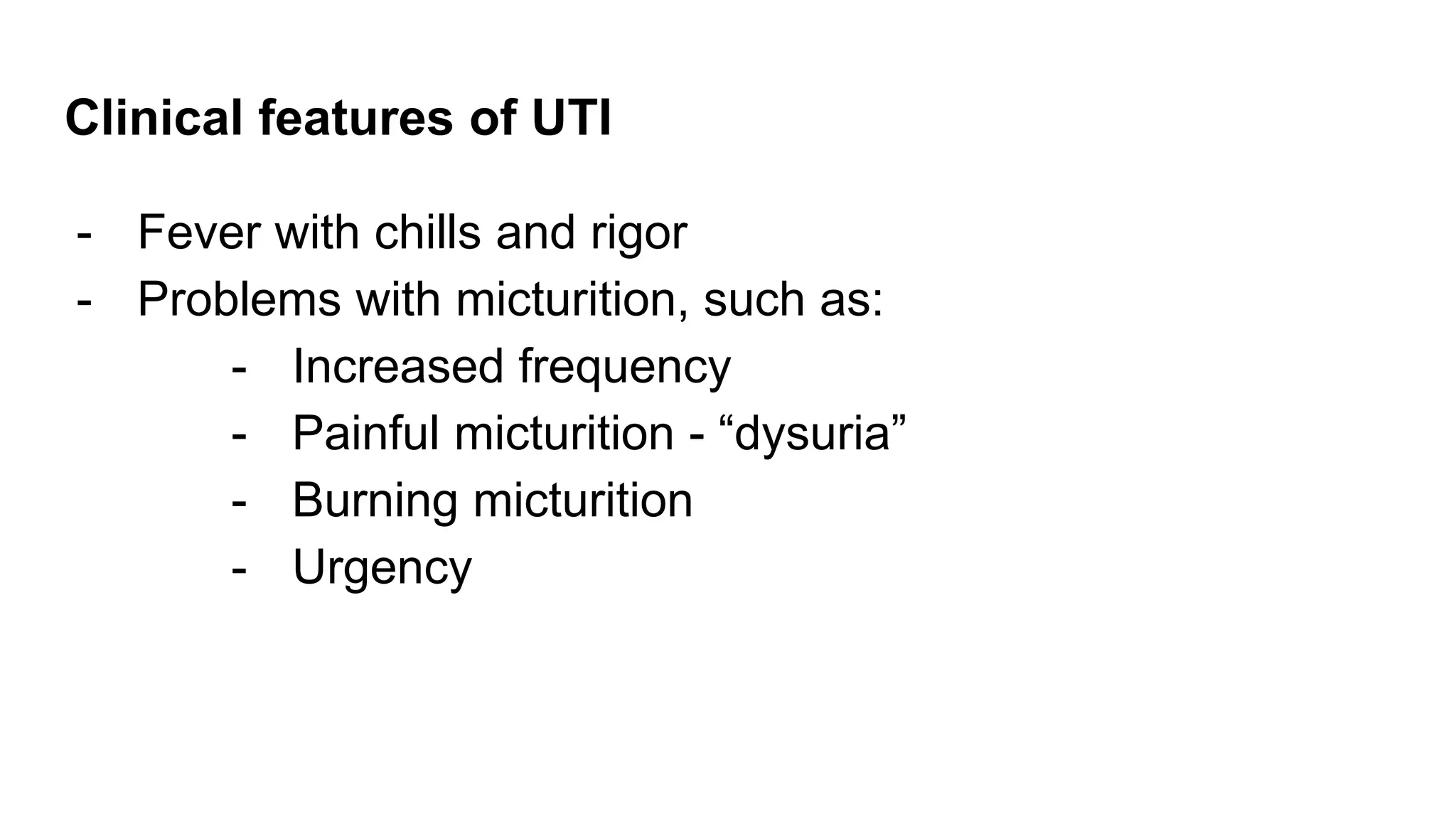 Urinary Tract Infections, Pyelonephritis - Medicine - RDT | PPTX