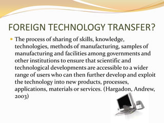 R & d @ tech transfer | PPTX