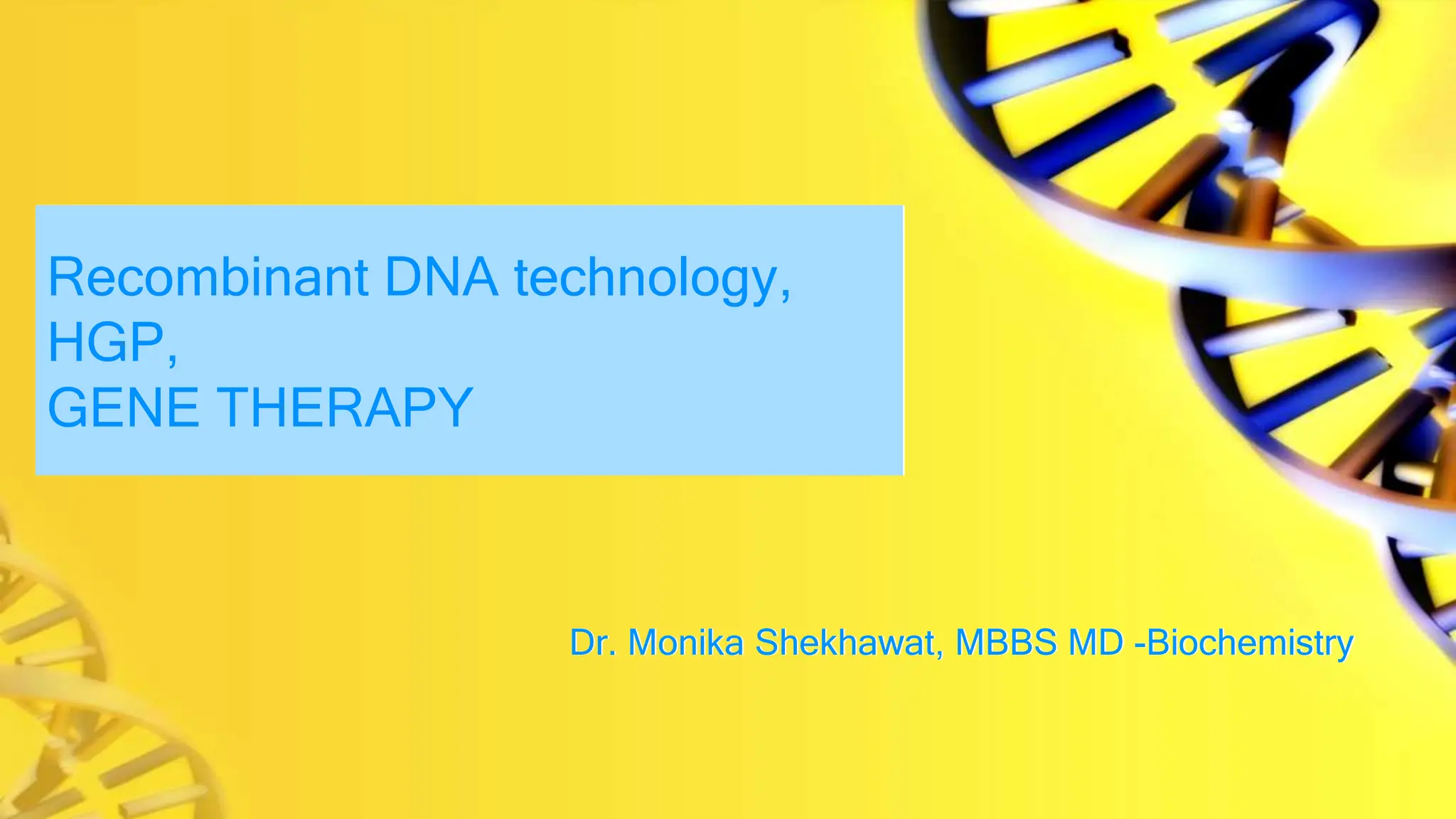 RDT, HGP, GENE THERAPY power point presentation | PPT