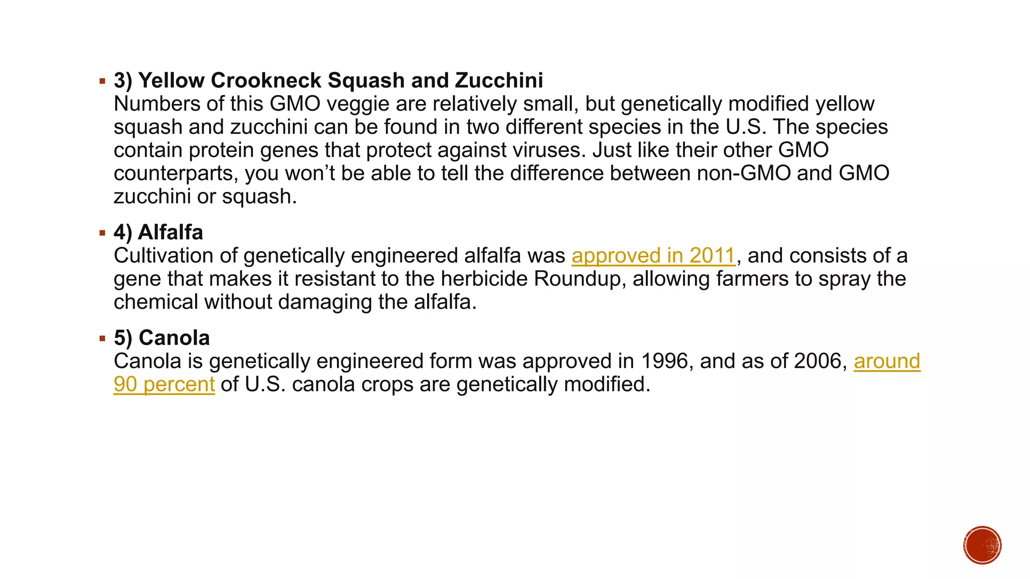 GM foods or Genetically modified foods | PPTX