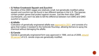 GM foods or Genetically modified foods | PPTX