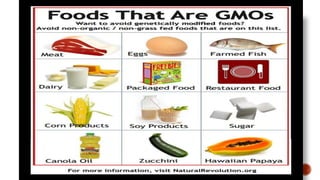 GM foods or Genetically modified foods | PPTX