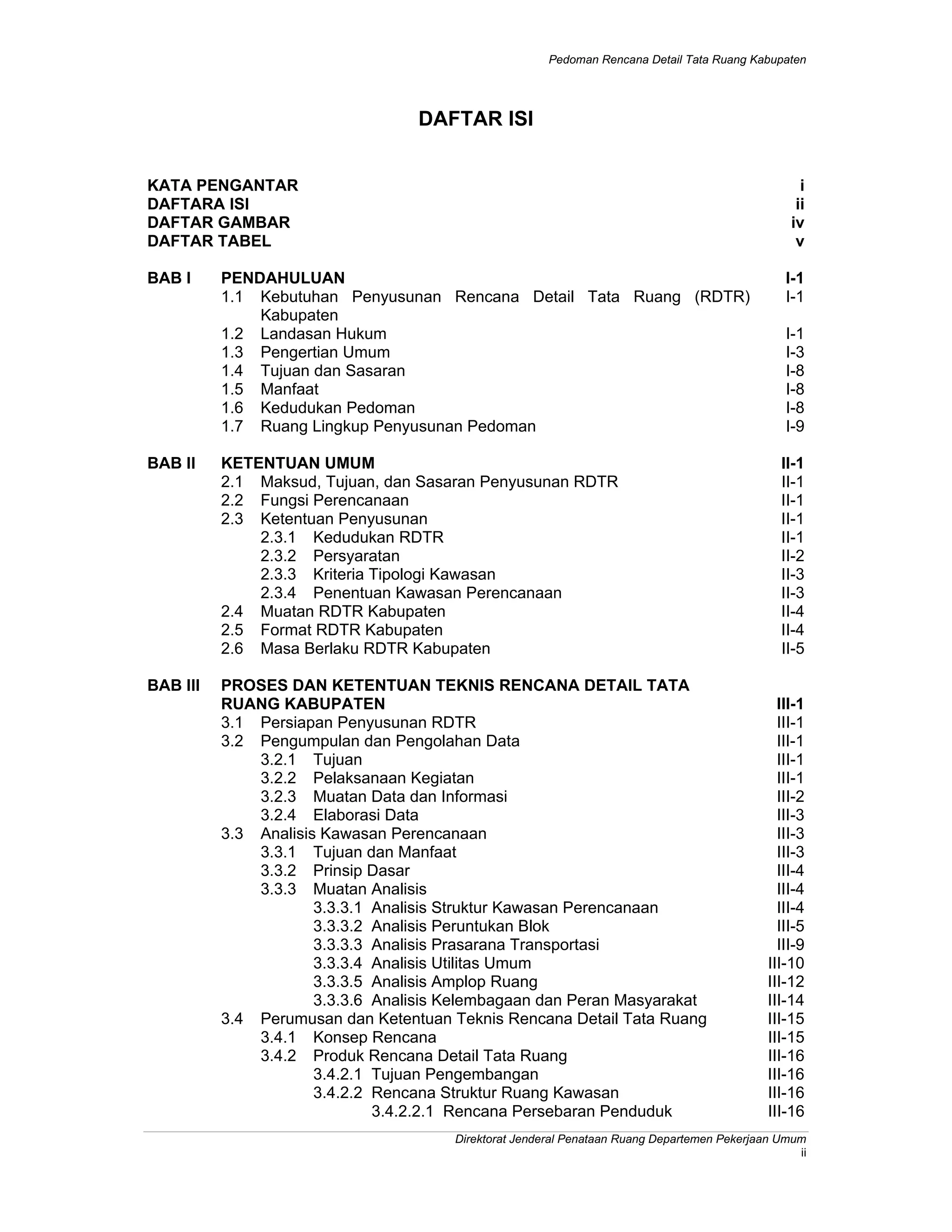 Pedoman Penyusunan Rencana Detail Tata Ruang Kabupaten | PDF