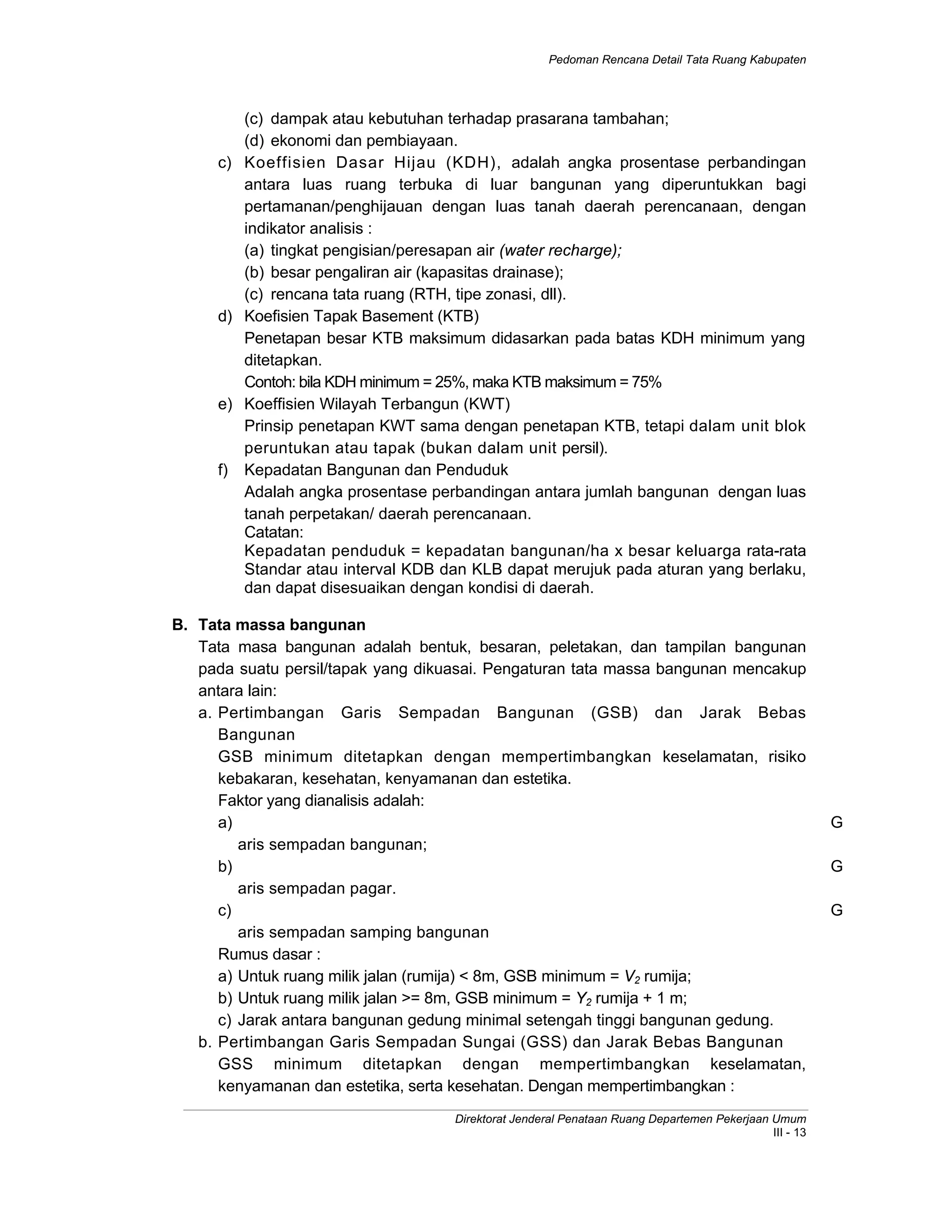 Pedoman Penyusunan Rencana Detail Tata Ruang Kabupaten | PDF