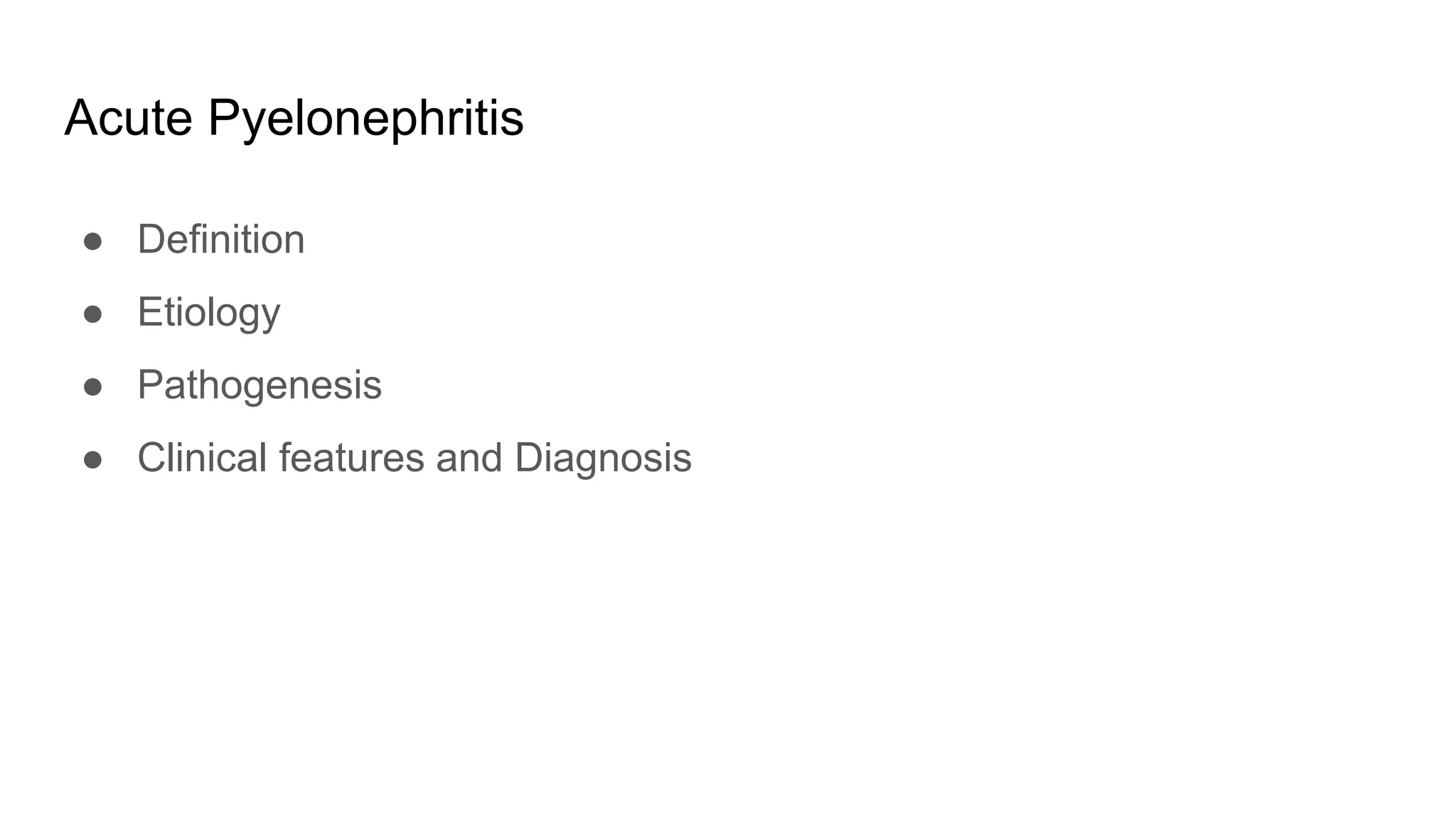 Classification of Renal Diseases, Acute Tubular Necrosis, Acute ...