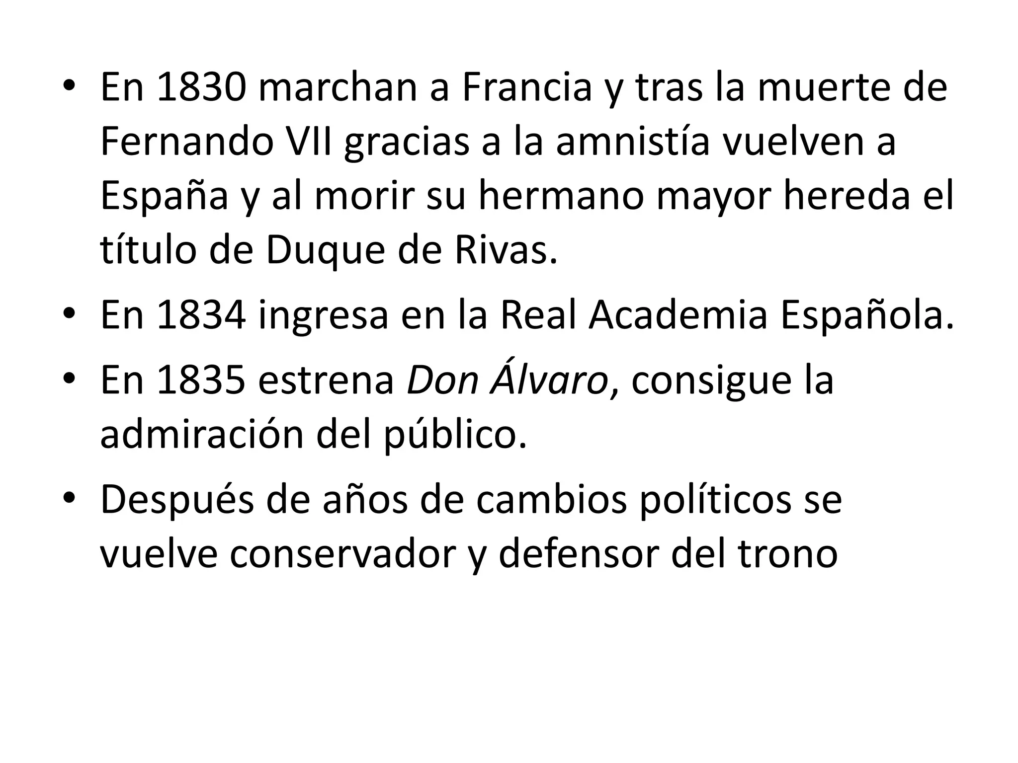 Biografía del Duque de Rivas | PPSX