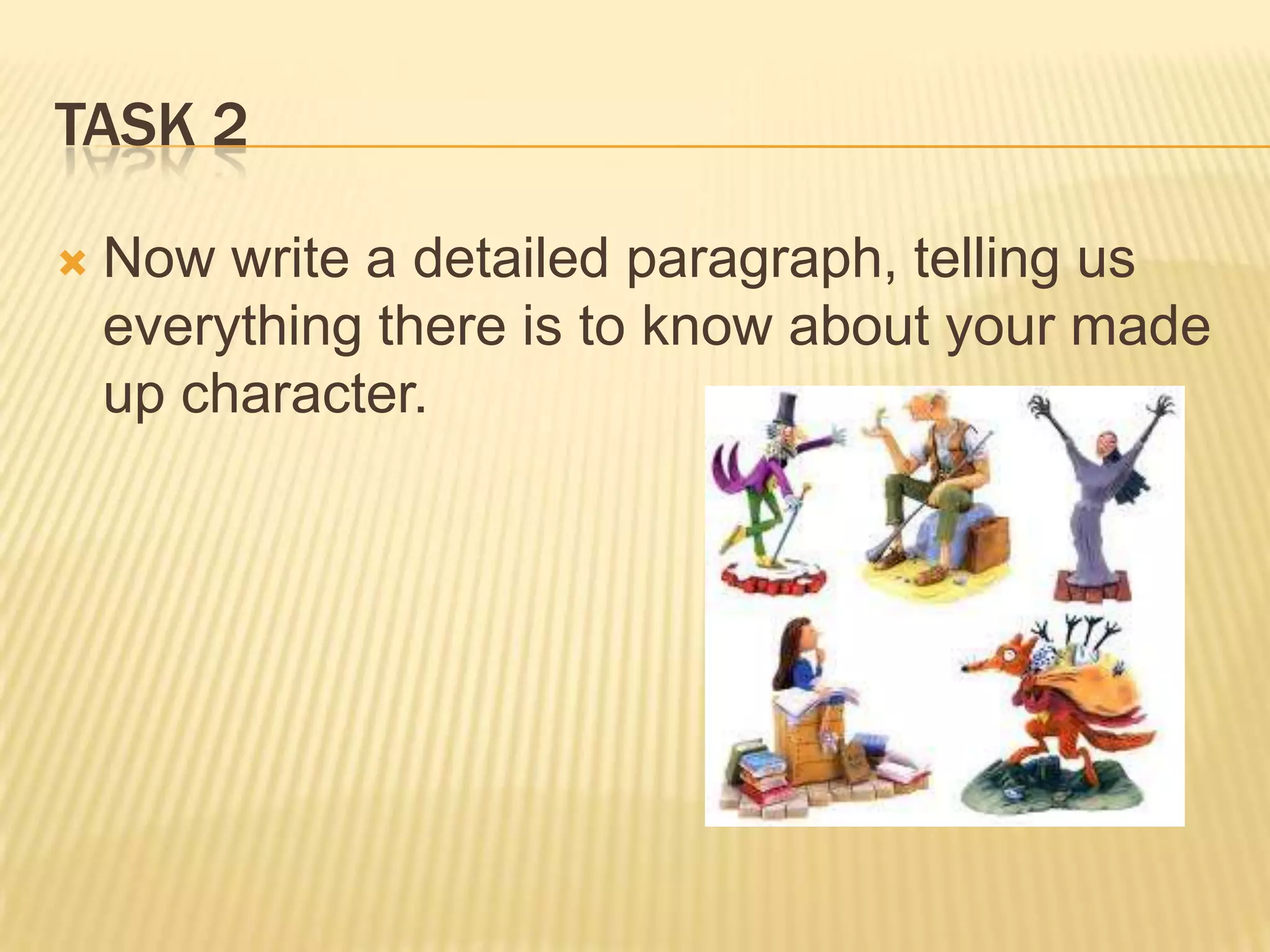Roald Dahl Workshop: Creating Characters | PPT
