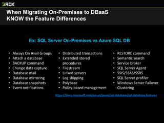 Migrating On-Premises DBs to Cloud Systems | PPT