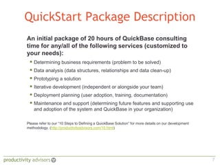 QuickBase QuickStart | PDF