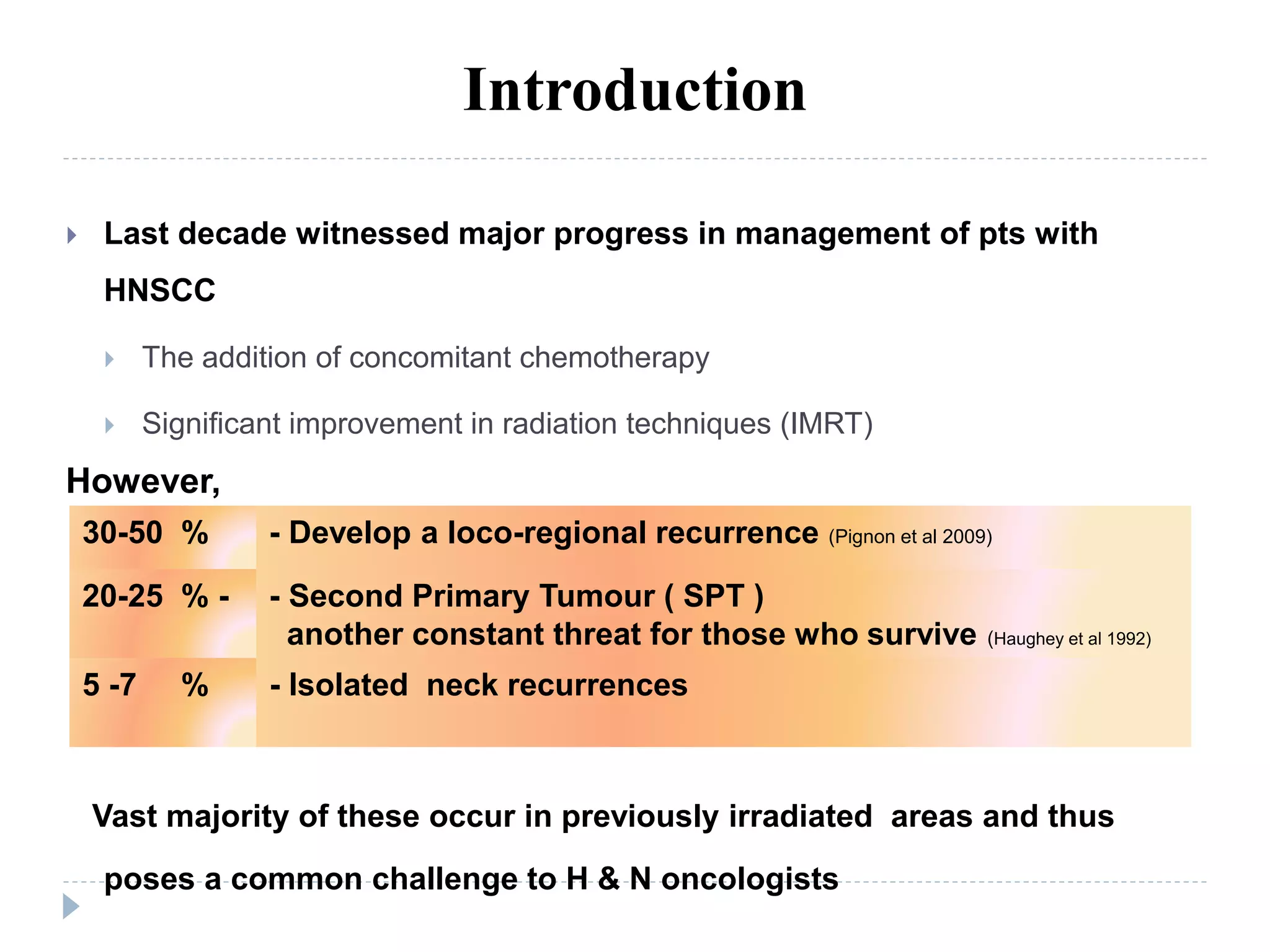 RE-IRRADIATION IN HEAD AND NECK CANCER | PPTX