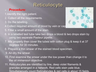 Reticulocyte | PPTX