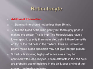 Reticulocyte | PPTX