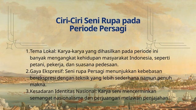 Perkembangan Seni Rupa Nusantara Periode Persagi | PPTX
