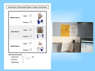 Neurological examination in upper limb trauma audit | PPTX