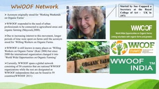 Re conceptualize tourism as a tool to support organic farming final | PPTX