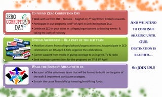 The Journey of ZCD - Call for Support | PPT