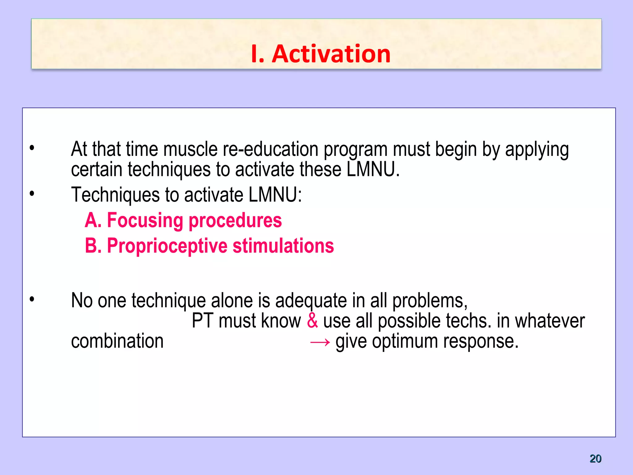 Re educatio of muscle by dr eswar kolli | PPT