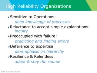 High Reliability Organizations Key Principles | PPT