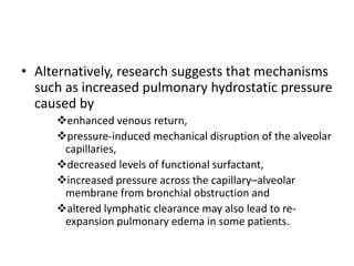 Reexpansion pulmonary edema | PPTX