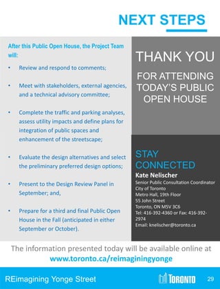 Re imagining yonge street mcea study - pic 2 display panels low res | PPT