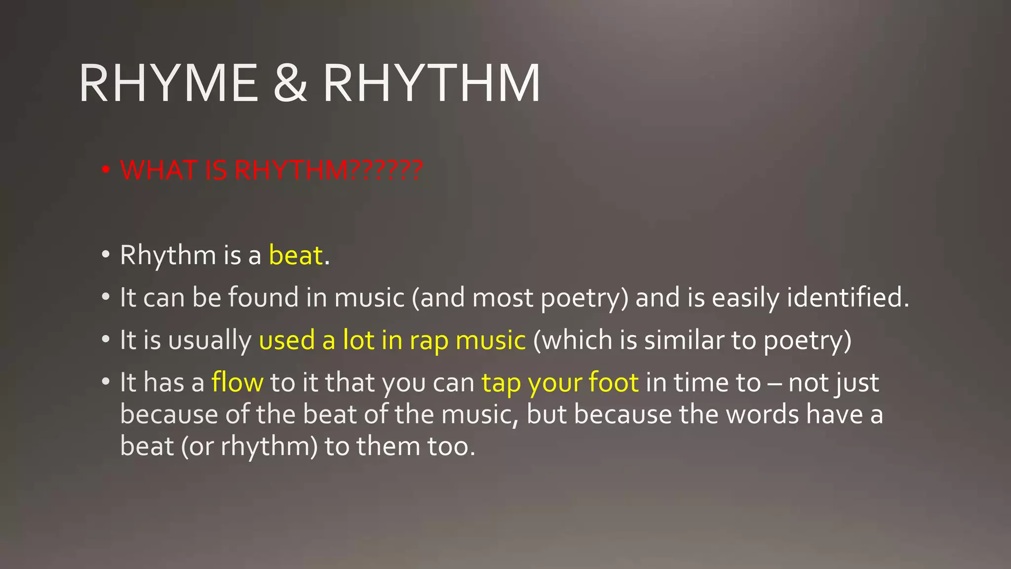 Re-introduction to Poetry: Grade 8 | PPTX