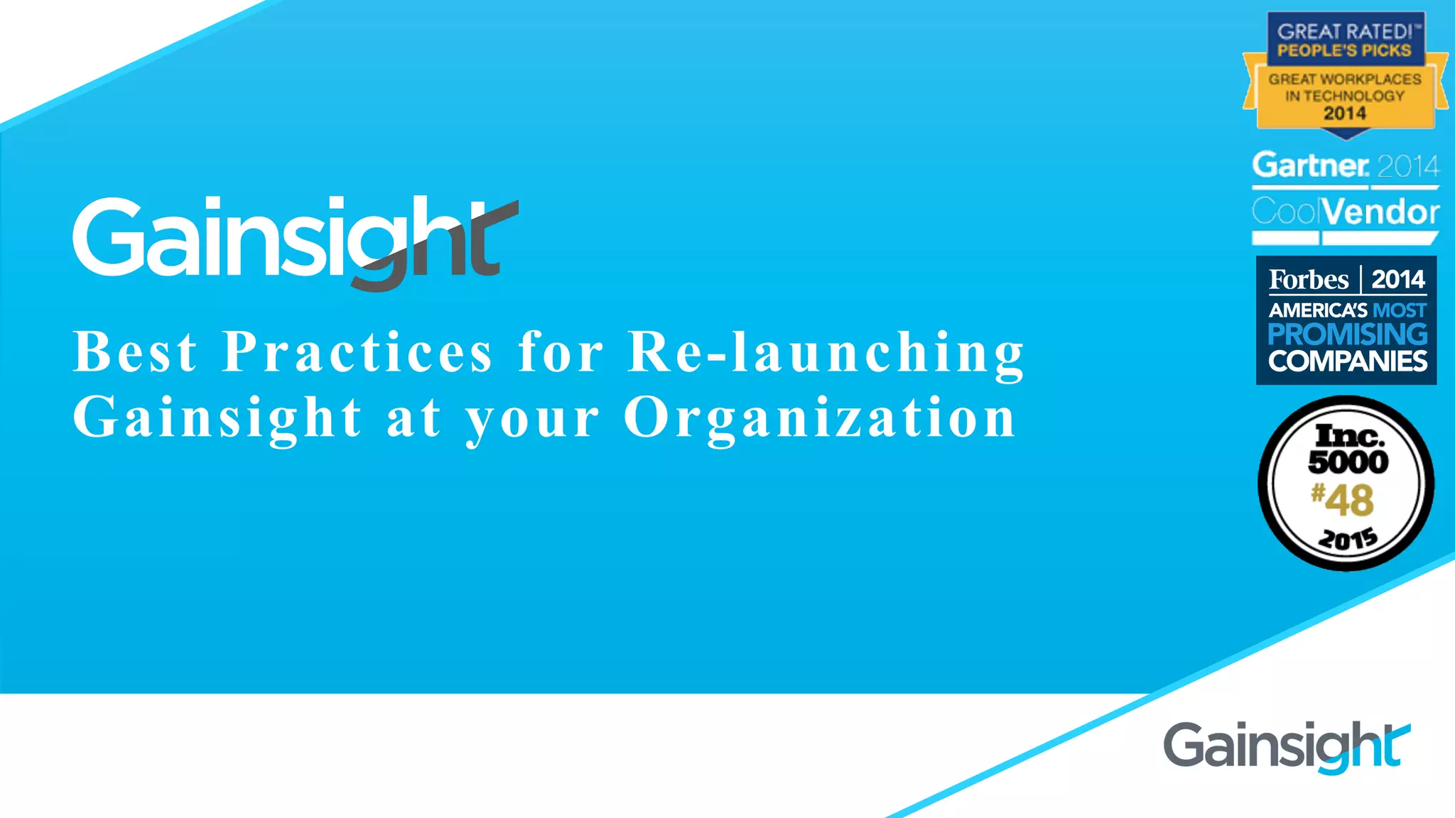 Relaunching gainsight at your organization | PDF