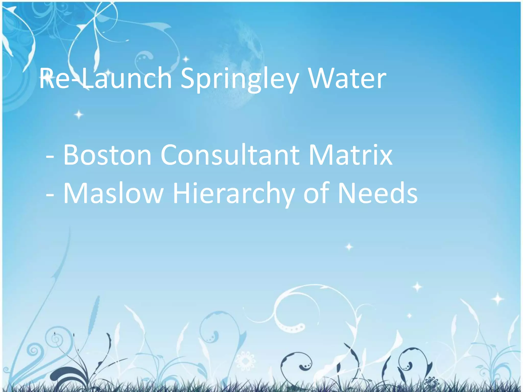 Springley - Water Case Study | PPTX