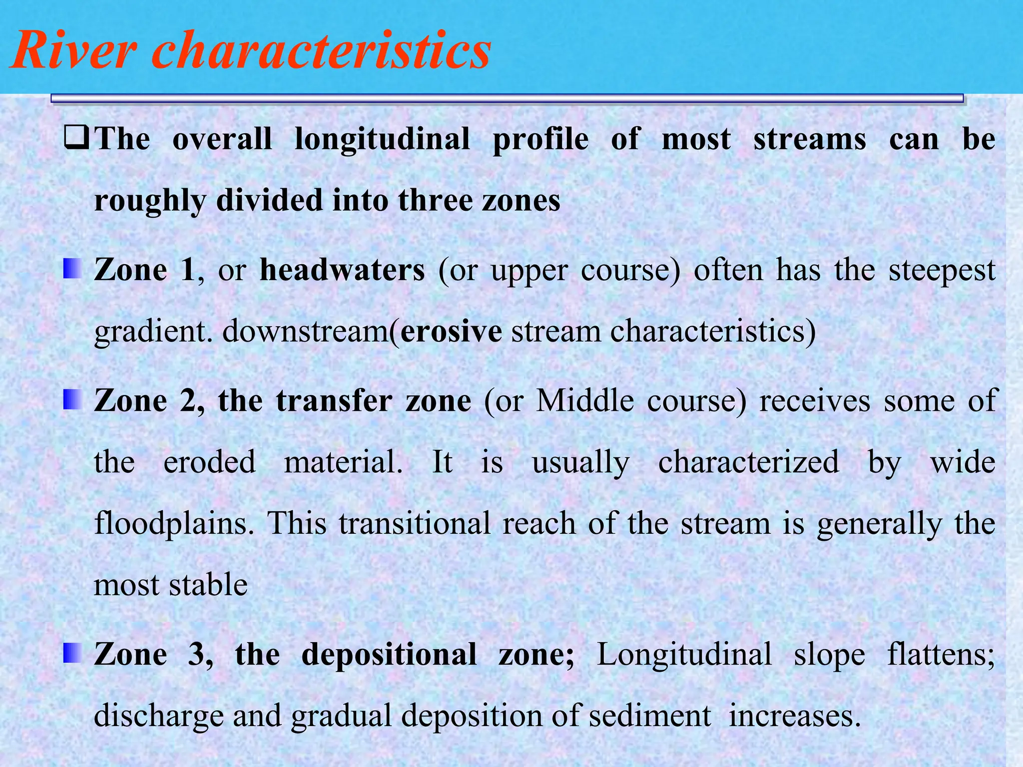 characteristics and morphological change of the river.ppt
