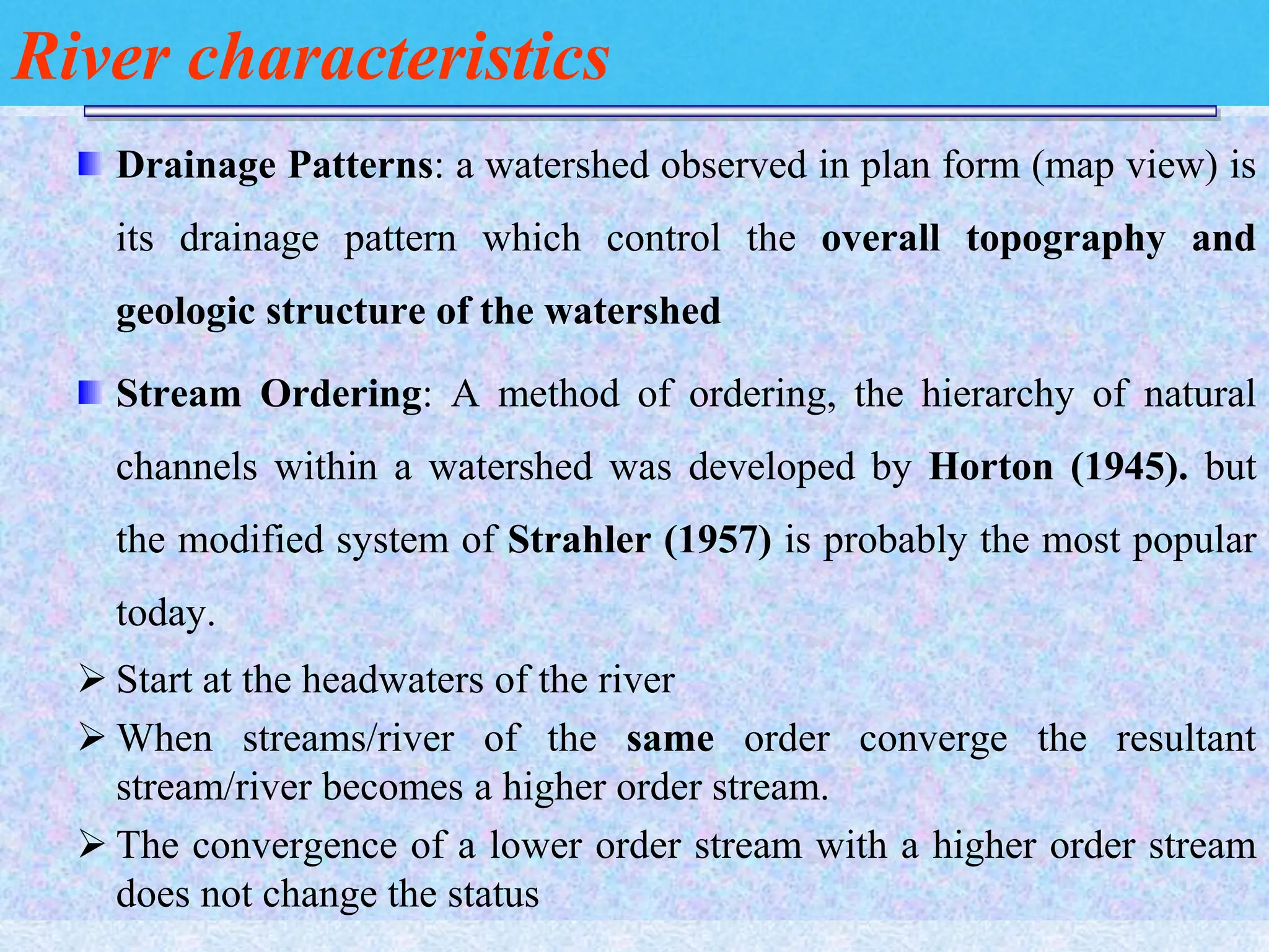 characteristics and morphological change of the river.ppt