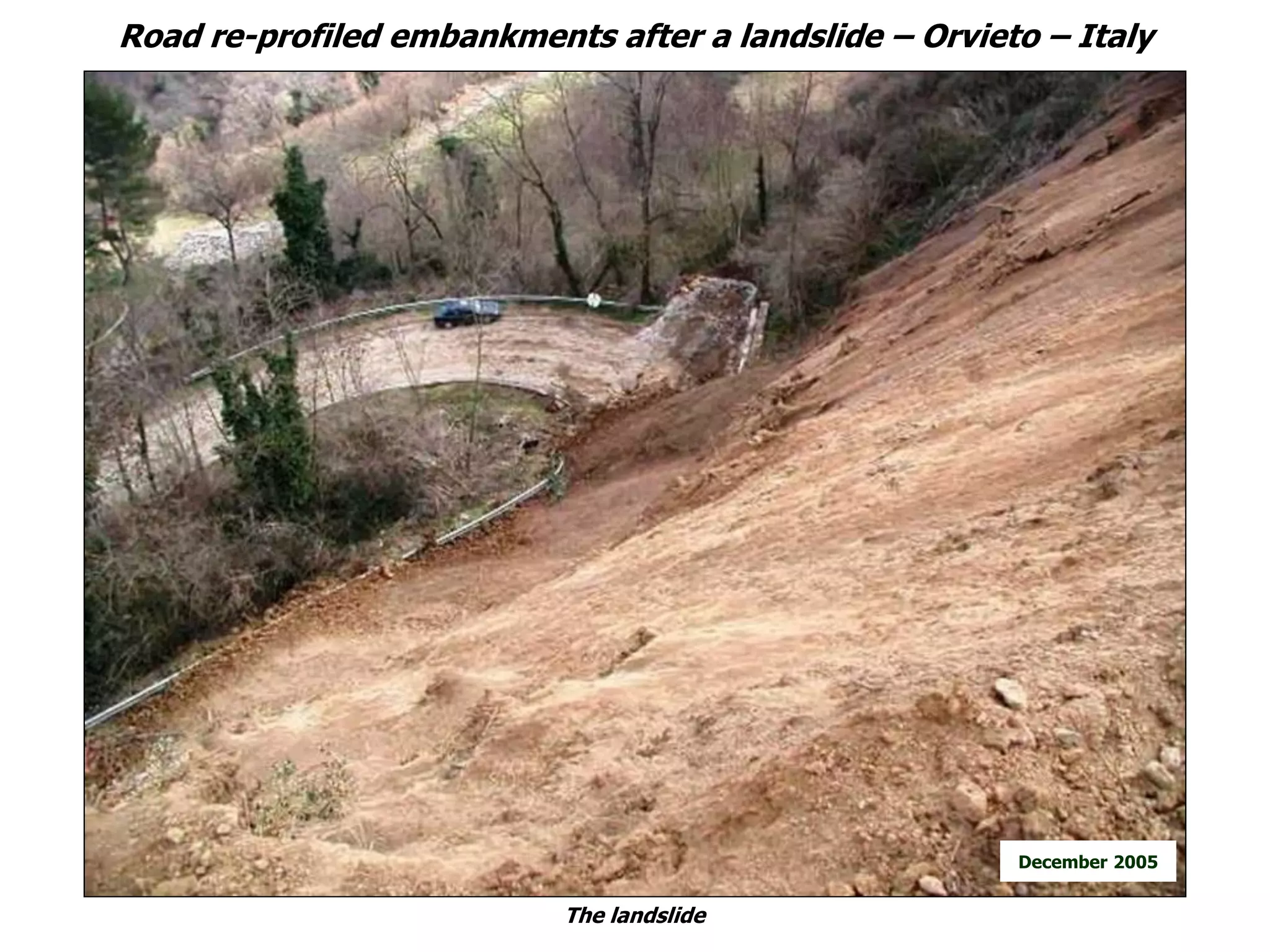 Local road_Re-profiled landslide_short presentation | PDF
