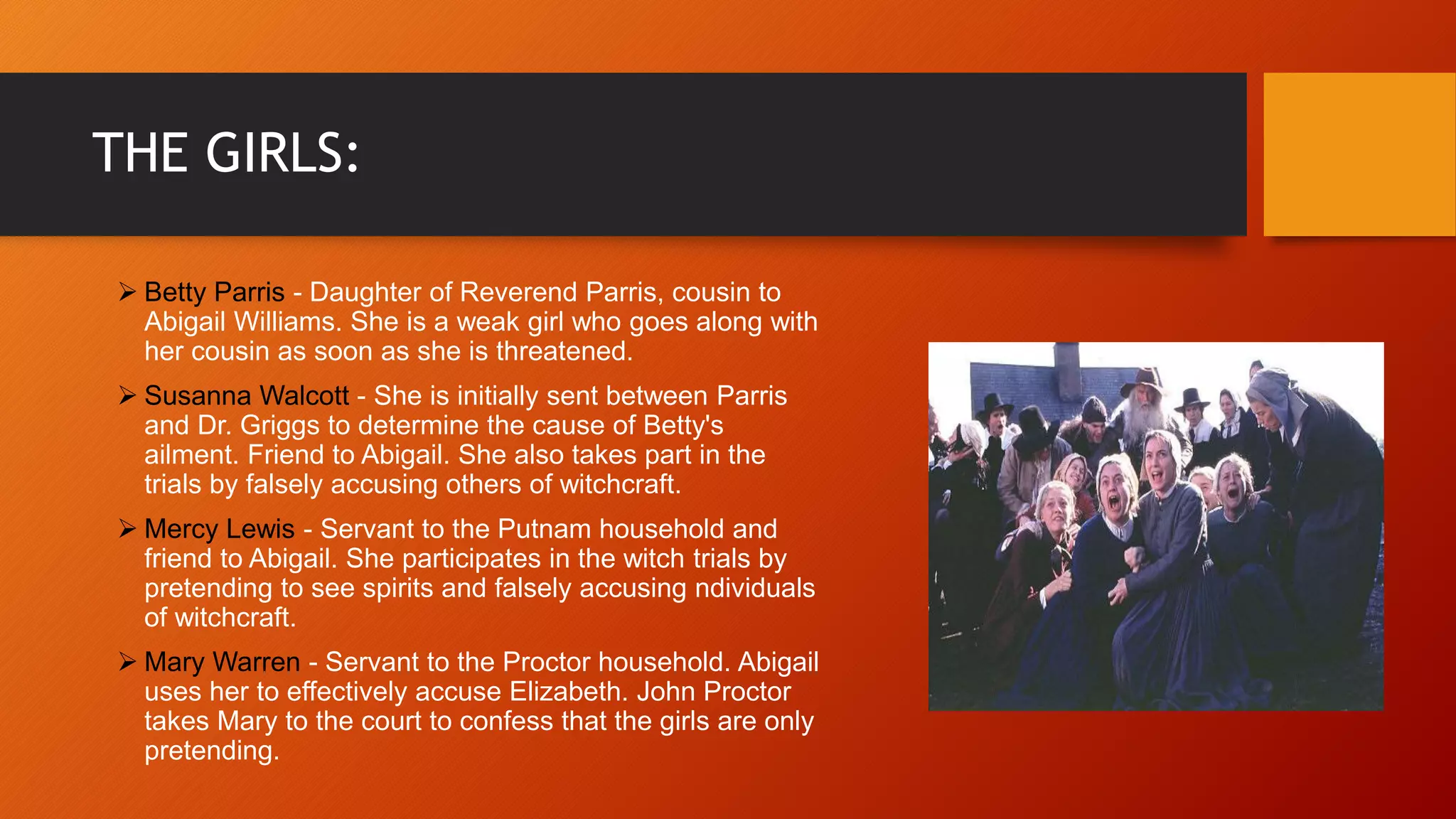 The crucible presentation | PPTX