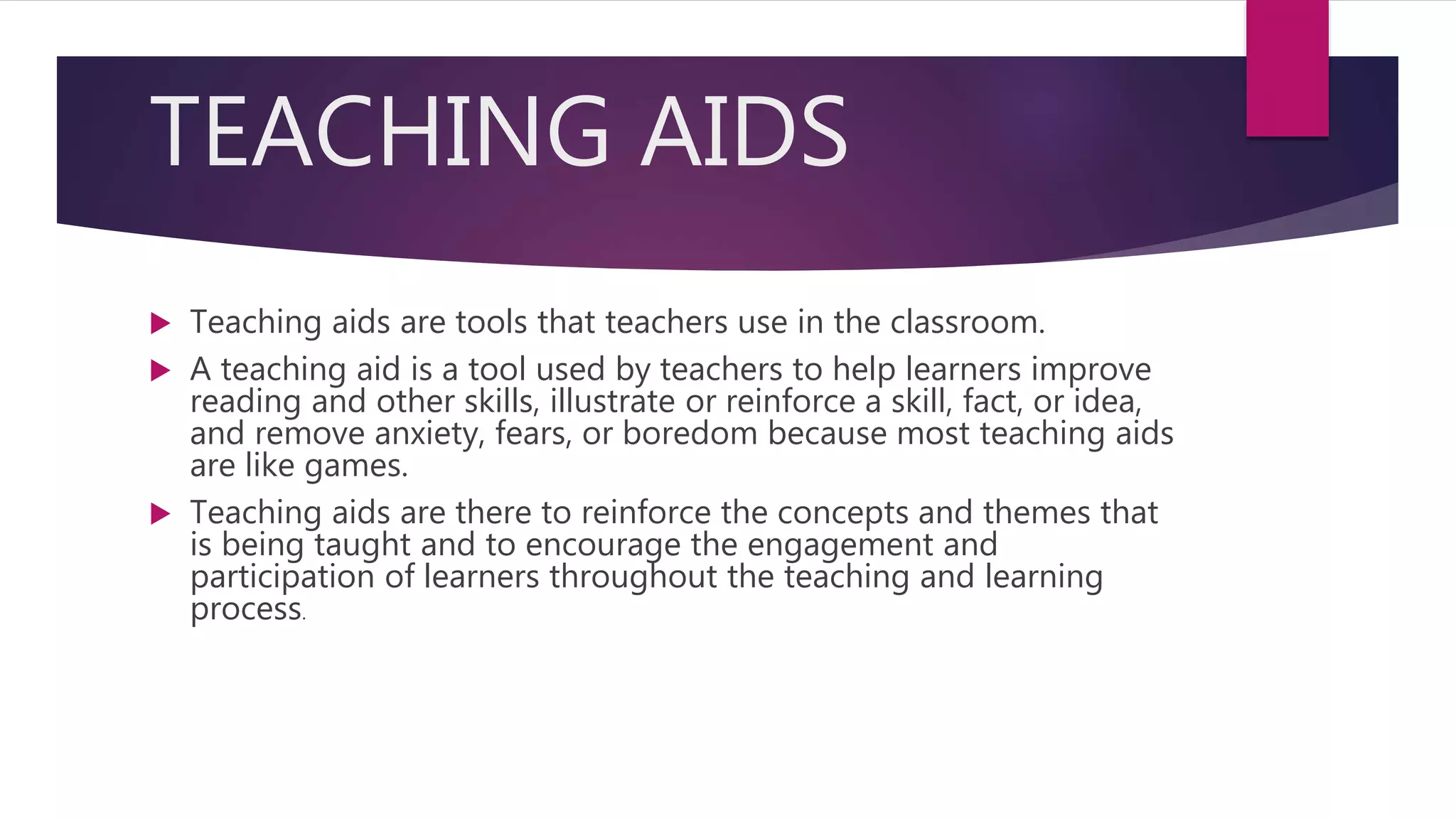 TEACHING AIDS | PPTX