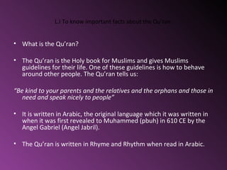 Re Quran Lesson | PPT