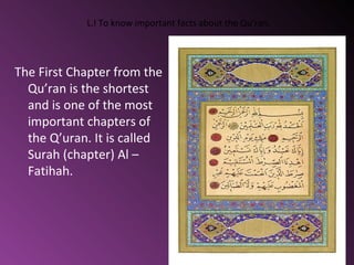 Re Quran Lesson | PPT