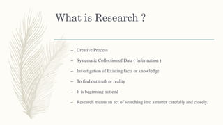 Re-Search methodology | PPTX