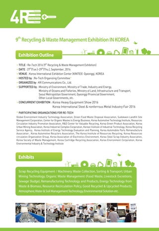 Re-Tech 2016 Brochure (ENG) | PDF | Business | Business and Finance