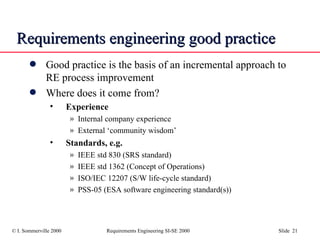 Requirements Engineering Process Improvement | PPT