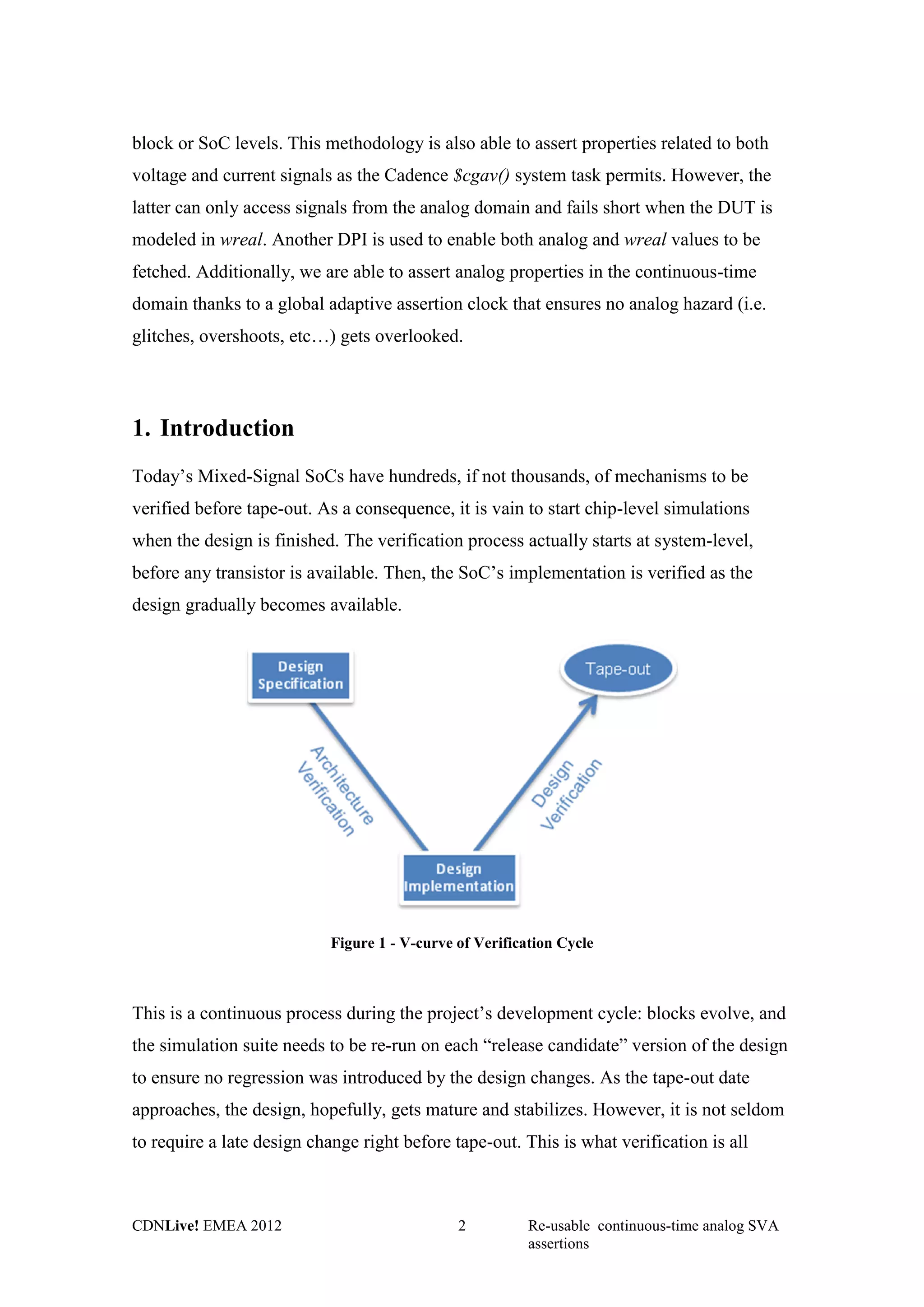 Re usable continuous-time analog sva assertions | PDF