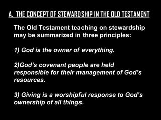 Re-Visit The Meaning Of Biblical Stewardship | PPT