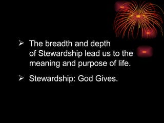 Re-Visit The Meaning Of Biblical Stewardship | PPT