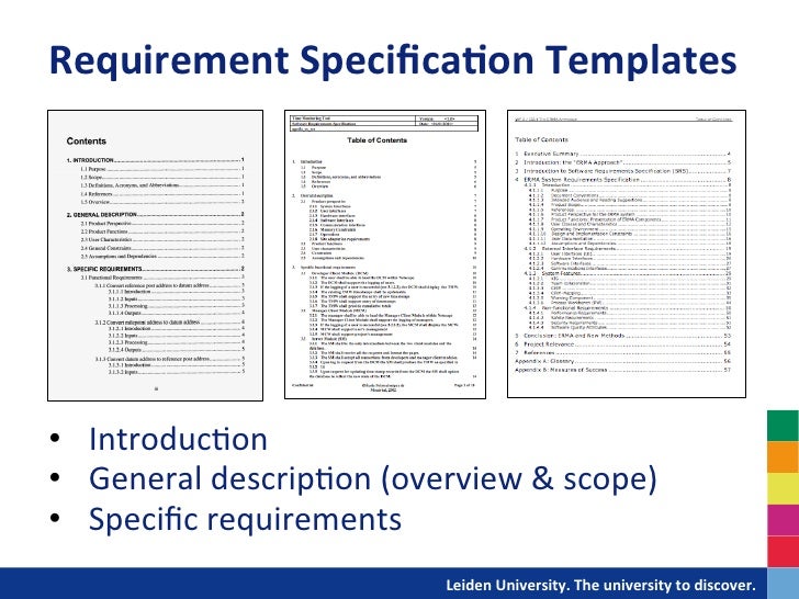 Requirements Engineering - Werkcollege 2012: 04-Documentation
