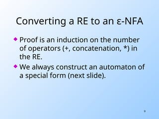 regular Expression definition equivalence | PPT