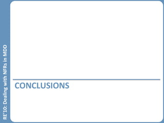 Dealing with non-functional requirements in Model-driven development | PPT