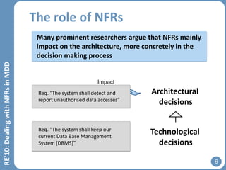 Dealing with non-functional requirements in Model-driven development | PPT